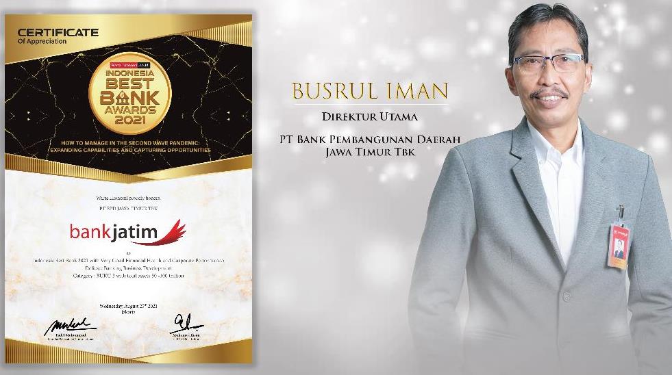 Bank Jatim Raih Indonesia Best Bank 2021 - Neo-Demokrasi
